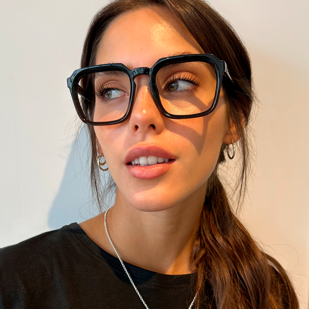 Monaco Eyeglasses - Black Shiny Tortoise | Infinit