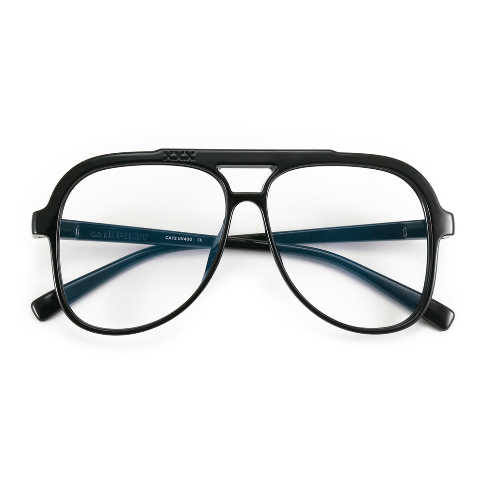 Triple XXX Eyeglasses - Black Shiny | Infinit