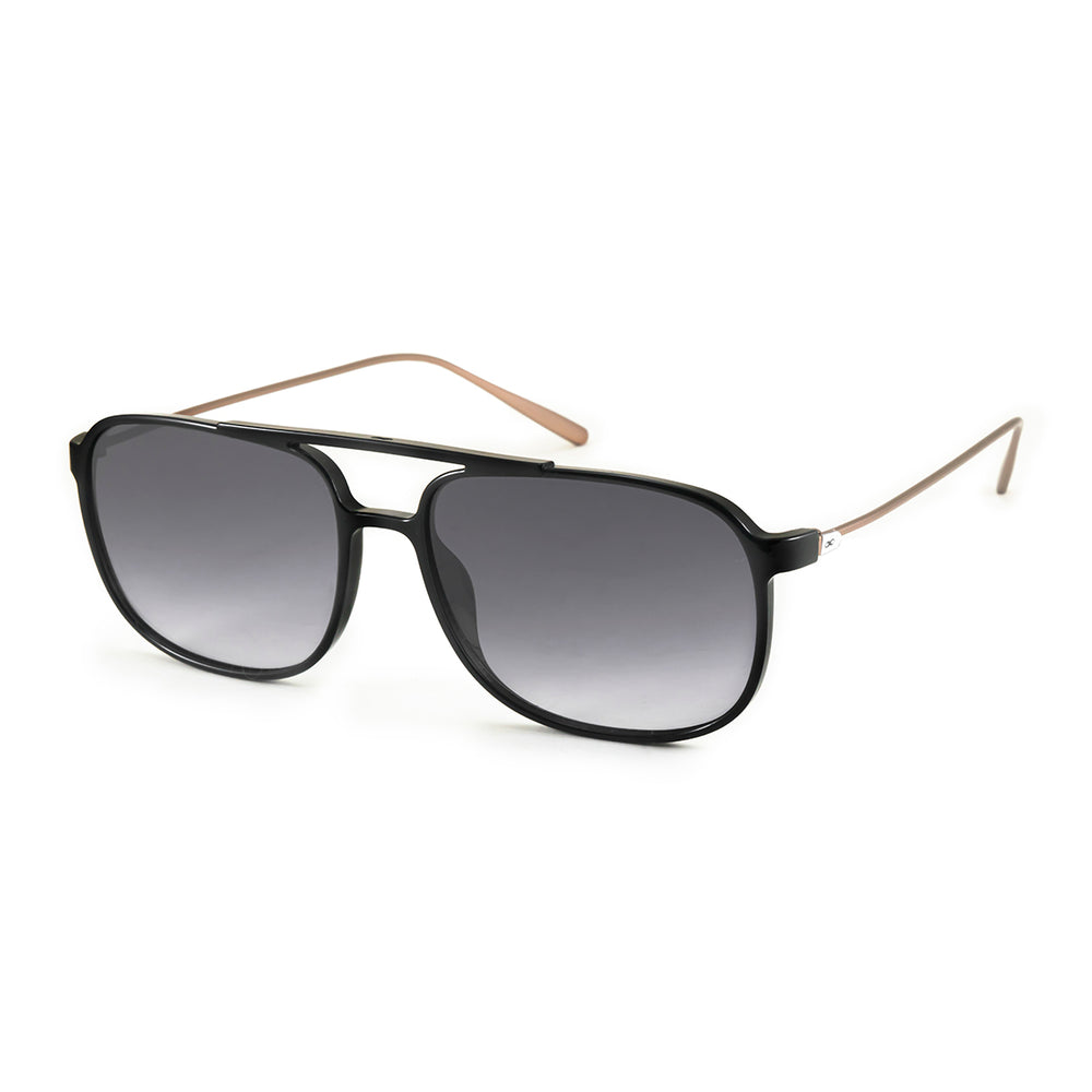 Caravan Sunglasses - Metal Black Shiny - Grey Gradient Lens | Infinit